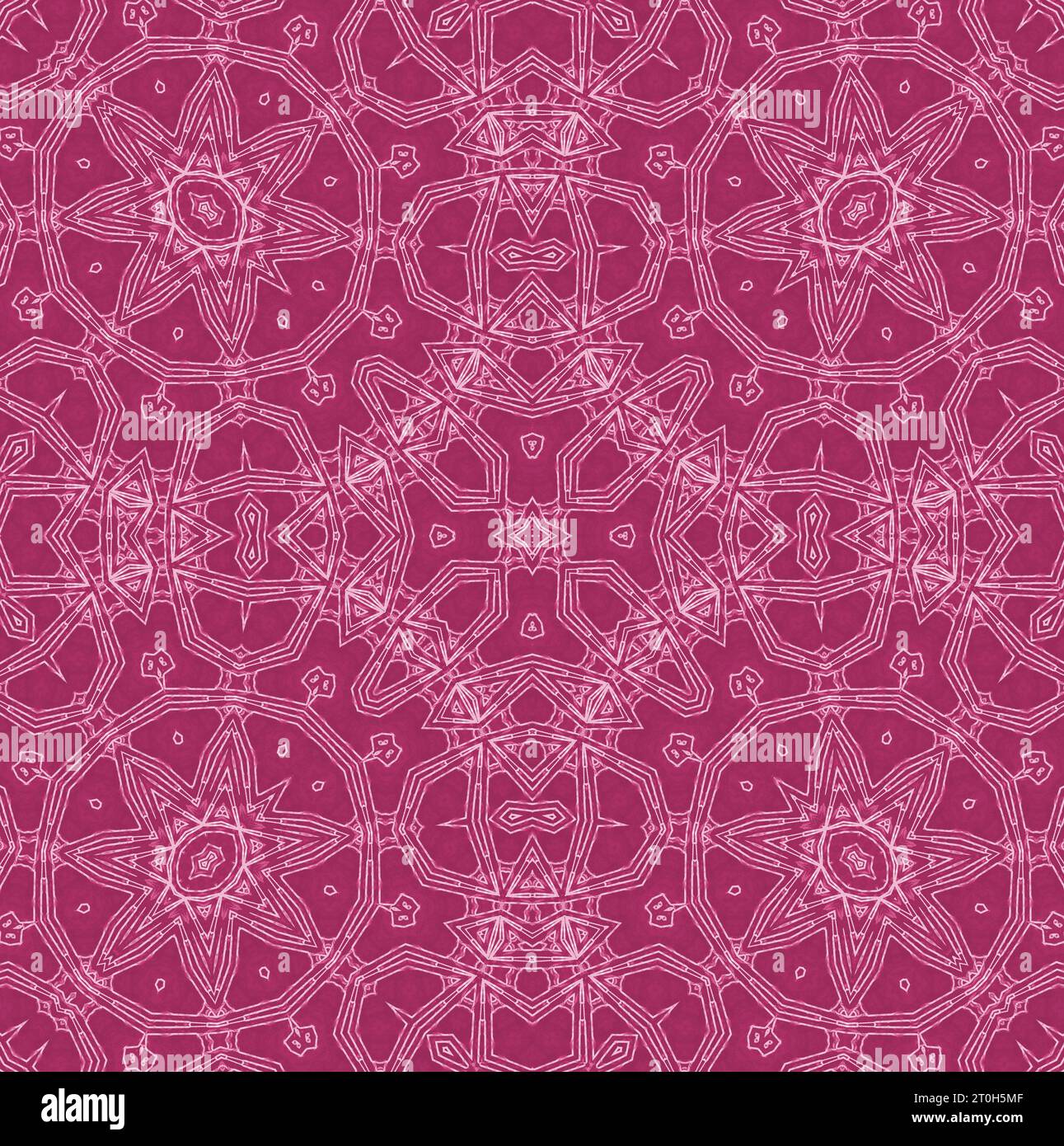 Abstract white pattern on crimson background Stock Photo - Alamy