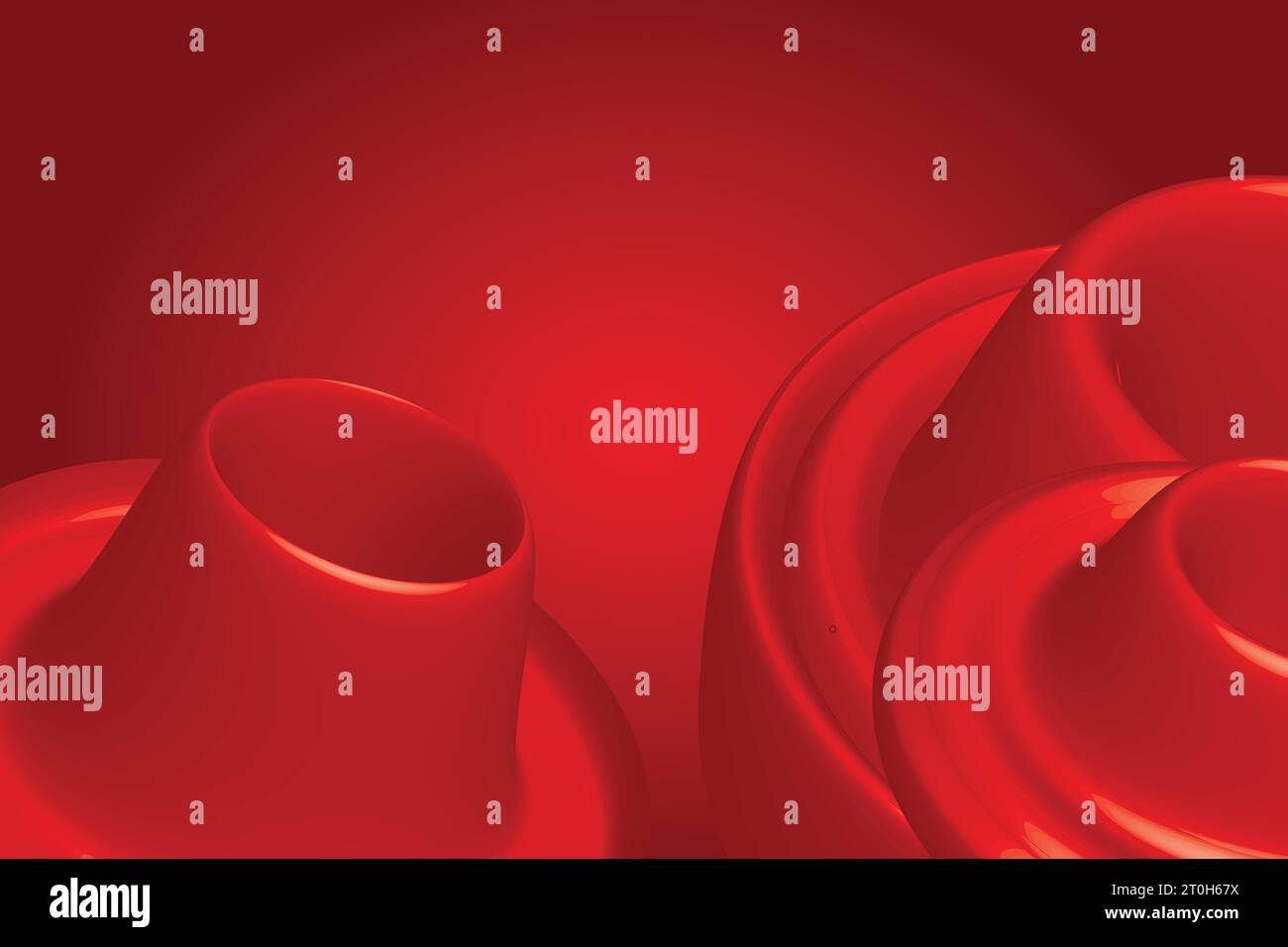 innovative 3d circle gradient red color background design vector ...