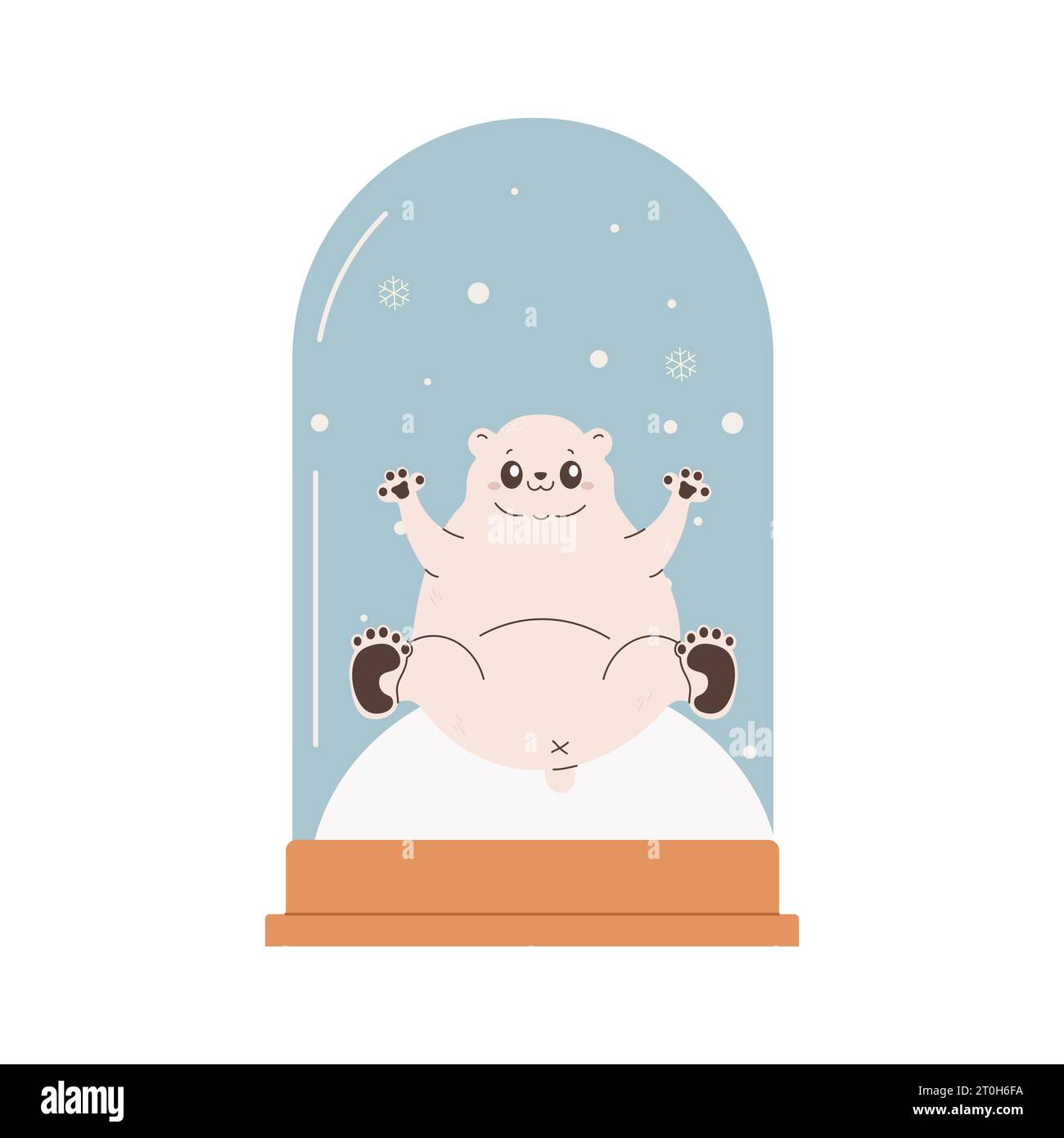 Christmas snow globe cartoon Stock Vector Images - Alamy