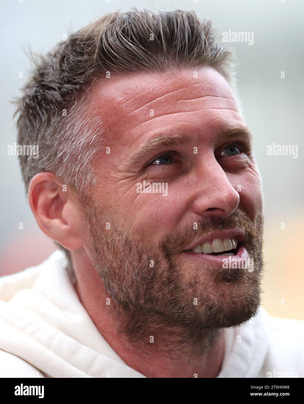 Luton Town manager Rob Edwards before the Premier League match at ...