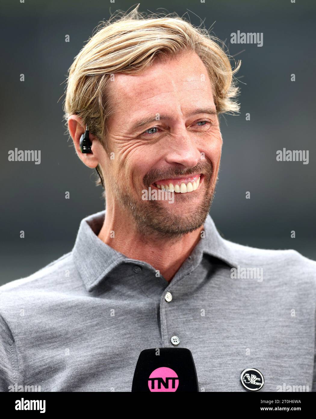 Former Tottenham Hotspur and England player Peter Crouch presenting for ...