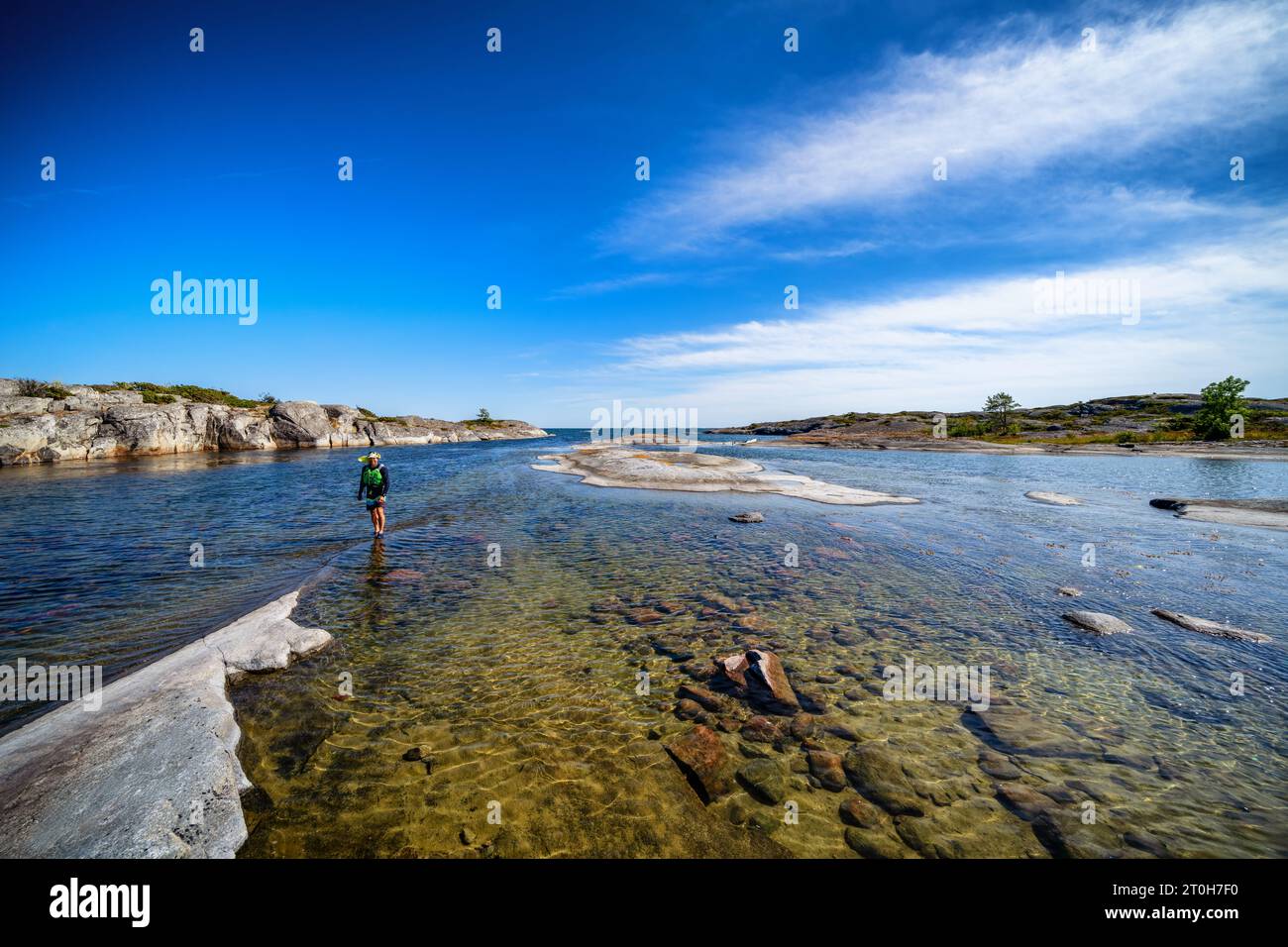 Exploring the Ahvenanmaa archipelago in Finland Stock Photo - Alamy