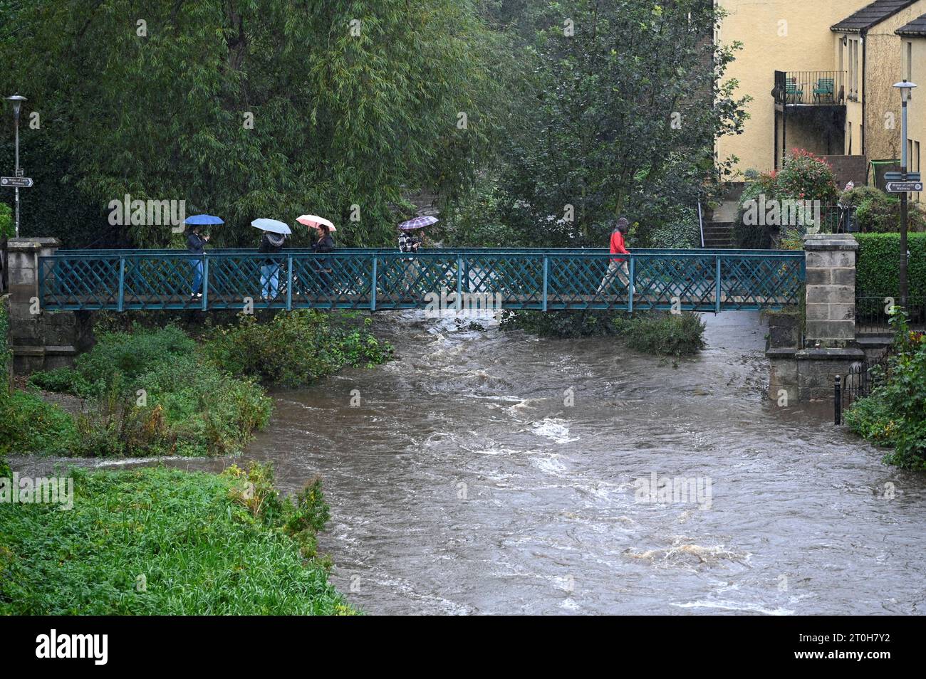 Edinburgh, Scotland, UK. 7th Oct 2023. Heavy persistent rain overnight ...