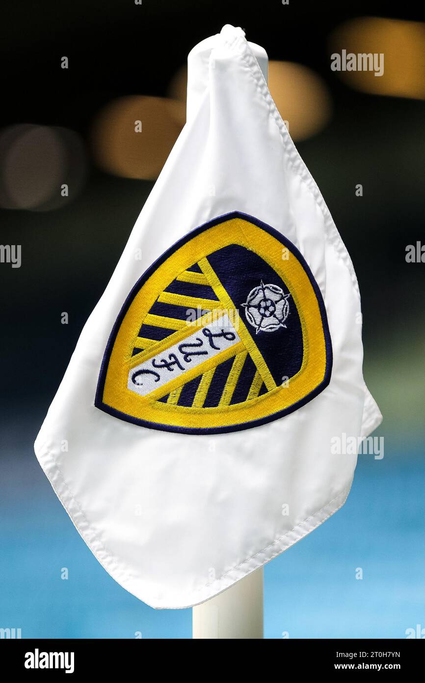 A Leeds United corner flag ahead of the Sky Bet Championship match ...