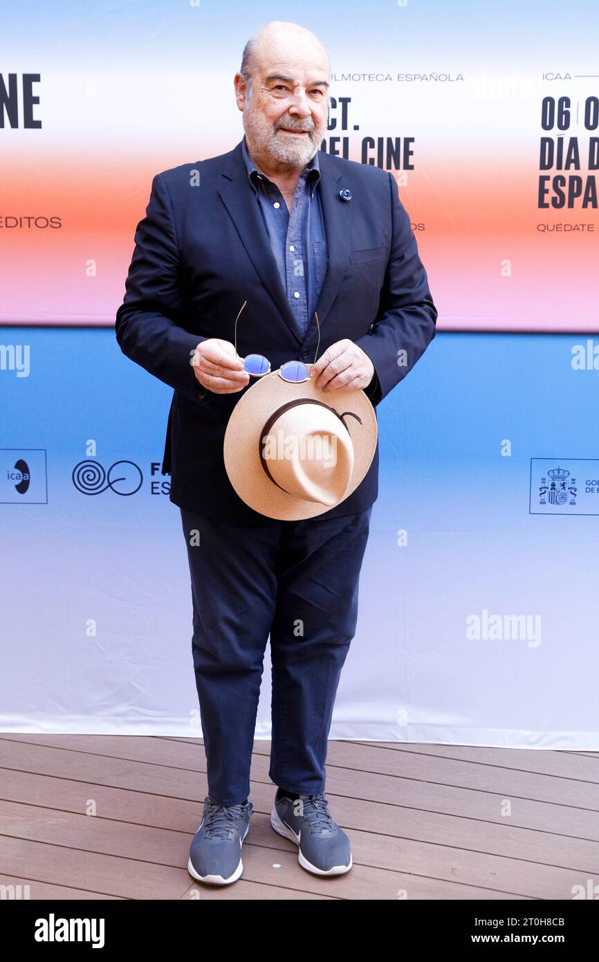 Madrid, Spain. 06th Oct, 2023. Antonio Resines attends Filmoteca ...