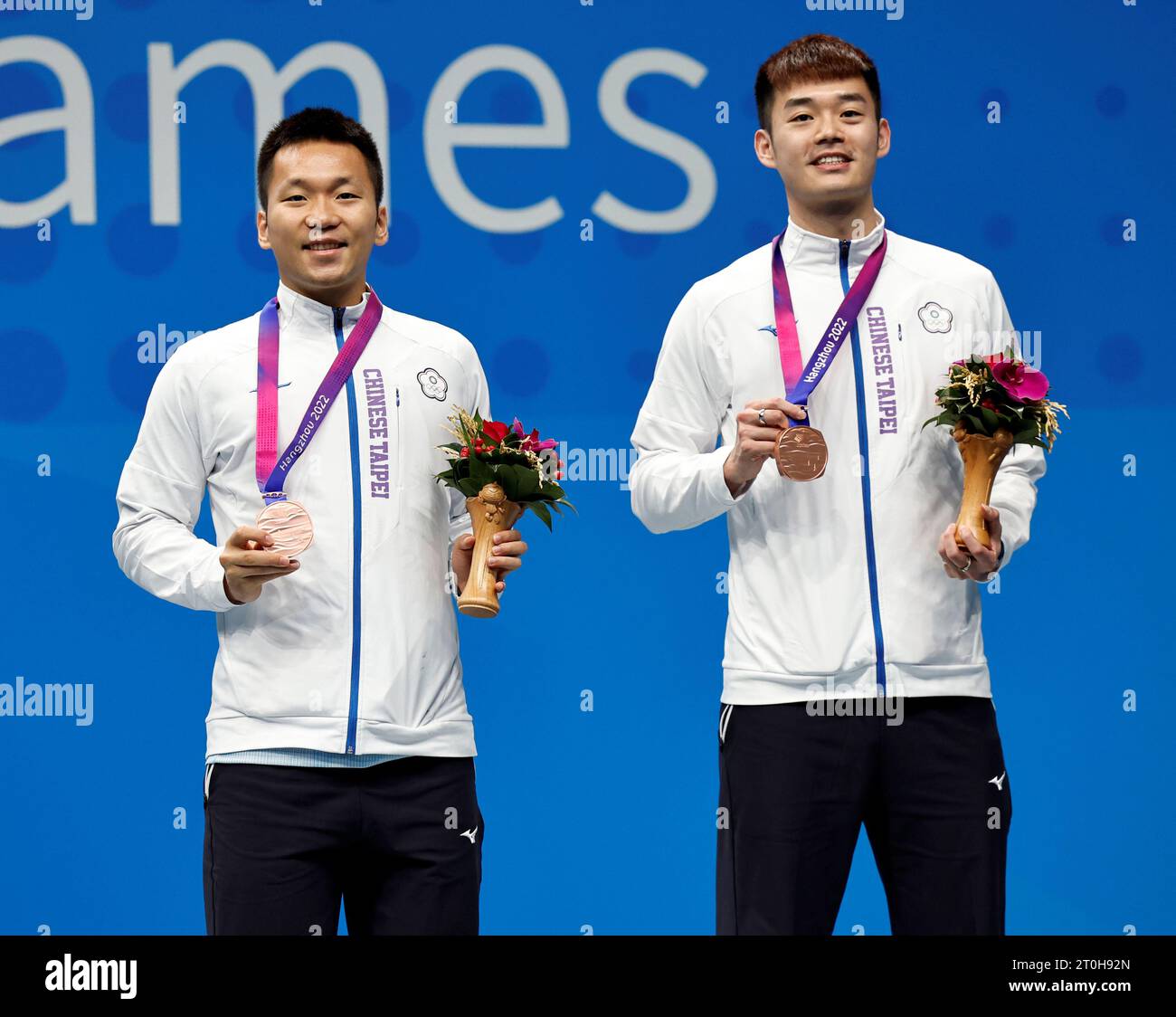 Hangzhou, China's Zhejiang Province. 7th Oct, 2023. Bronze medalists ...