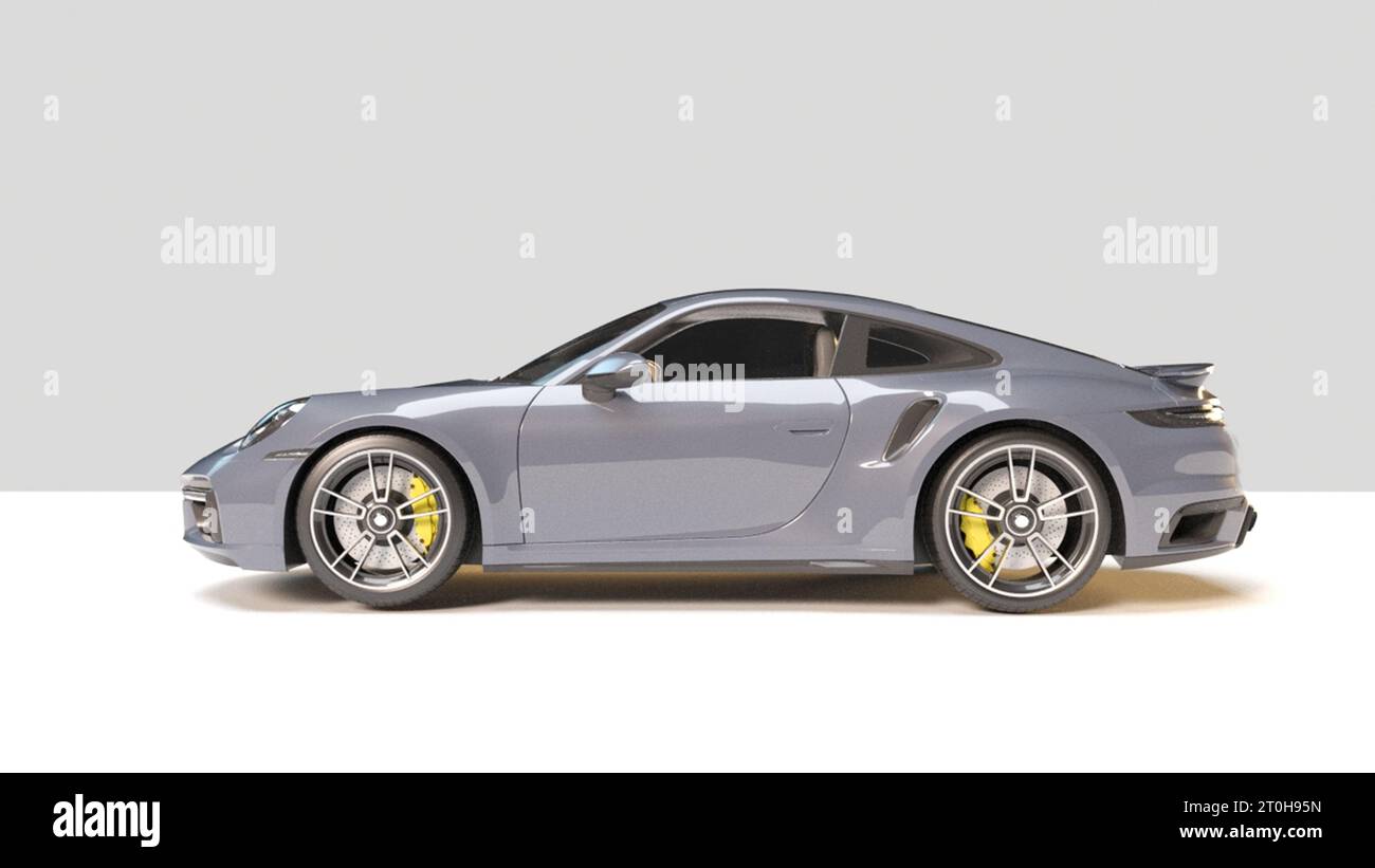 The luxury car fleet consists of generic, unbranded designs. Isolated ...