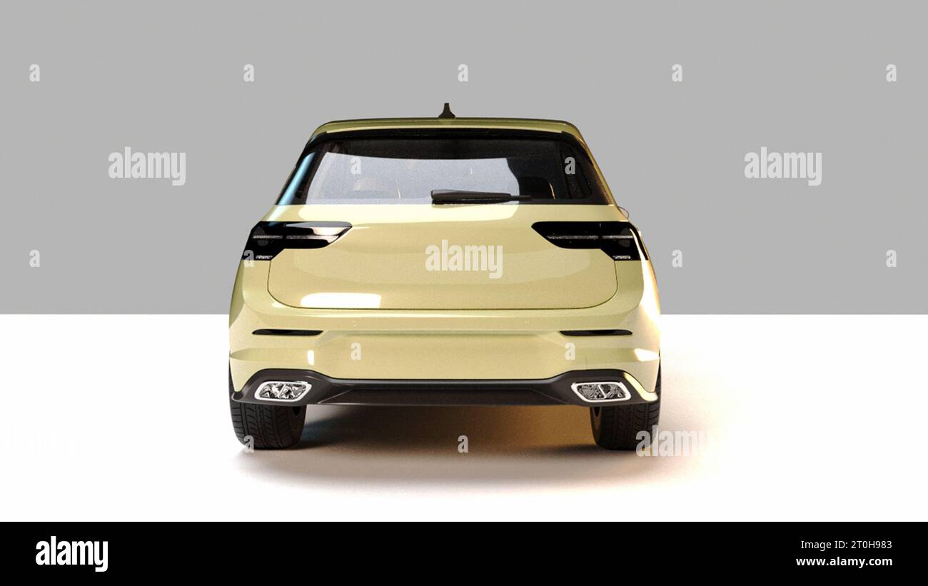 The luxury car fleet consists of generic, unbranded designs. Isolated ...