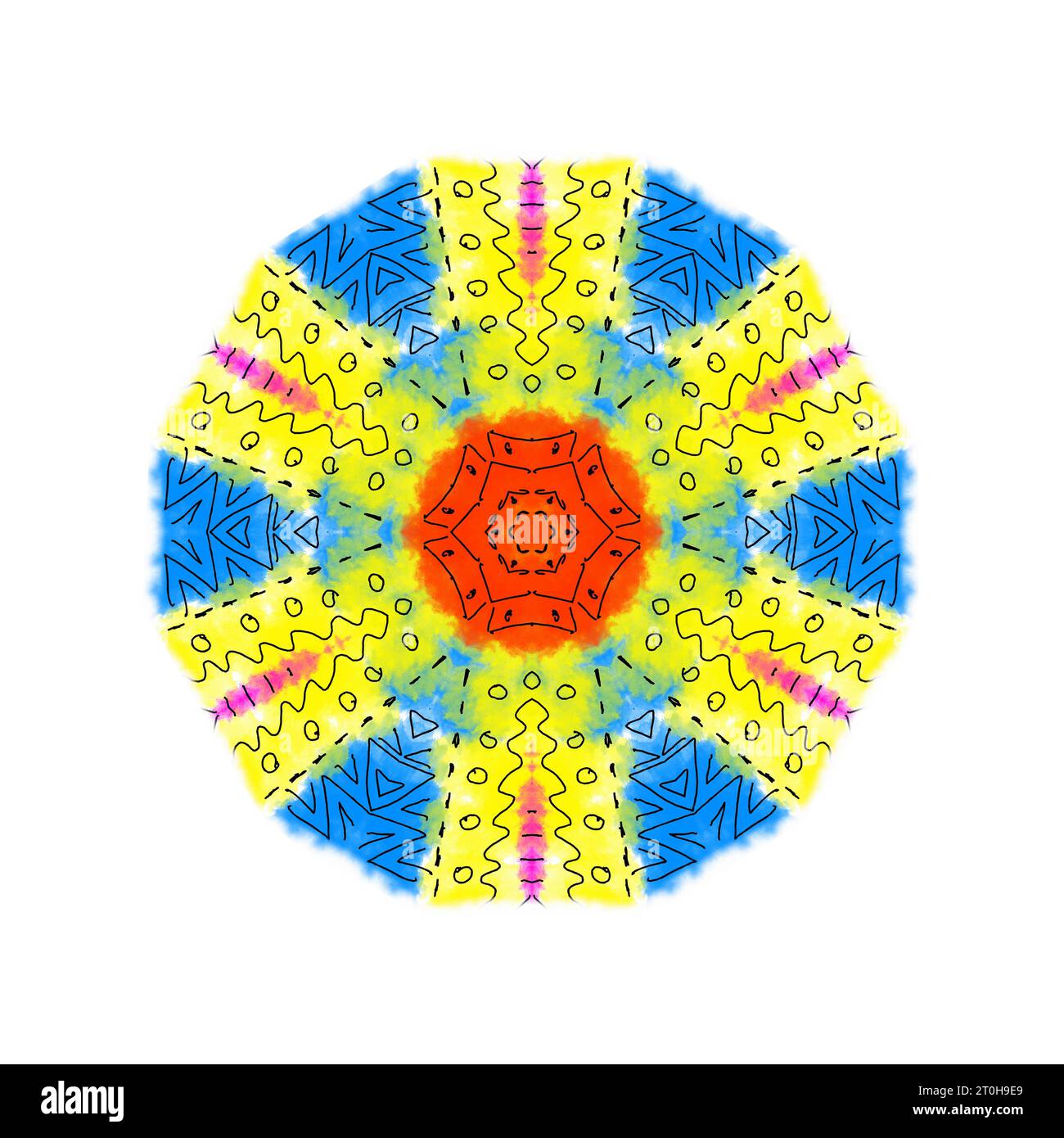 Abstract color shape on white background Stock Photo - Alamy