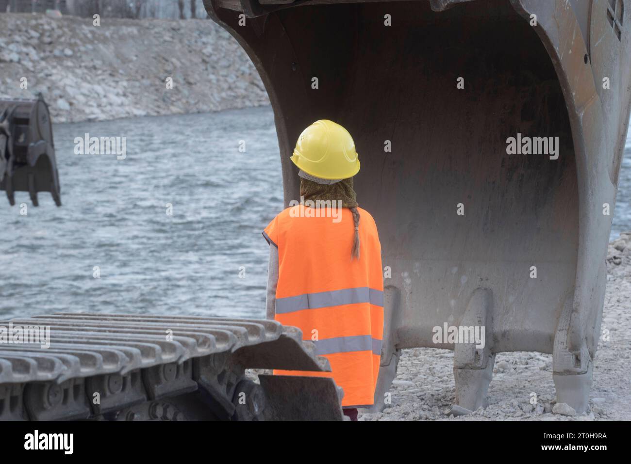Warning Vest As Protective Clothing At Work, Industrial Safety Measure ...