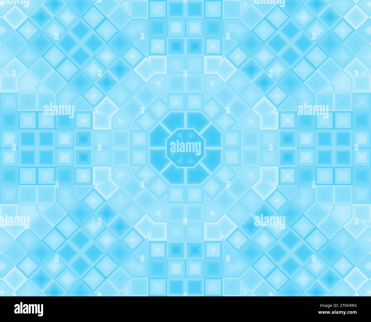 Abstract blue concentric pattern of different squares Stock Photo - Alamy