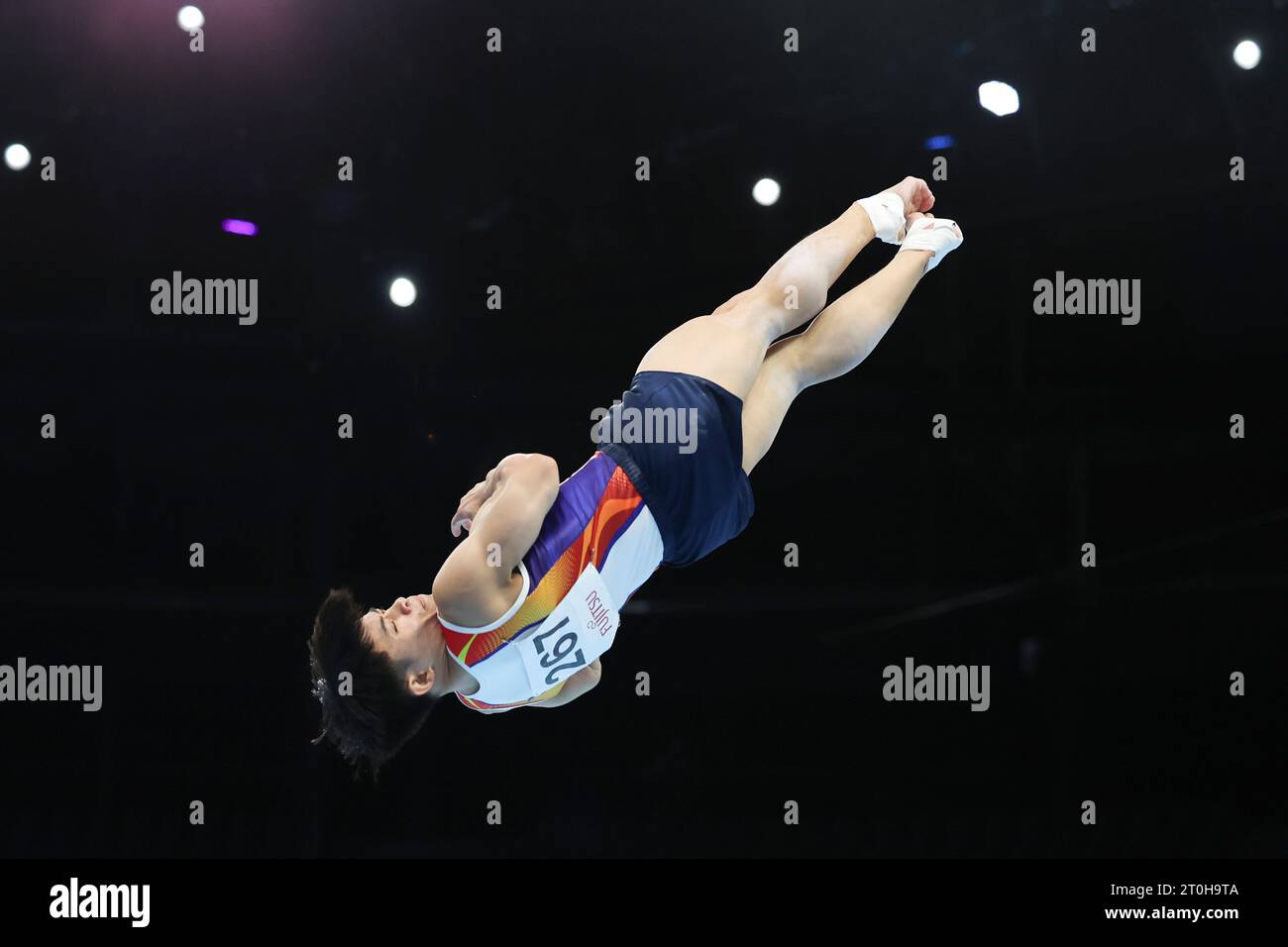 Philippines' Carlos Edriel Yulo competes on the floor during the ...