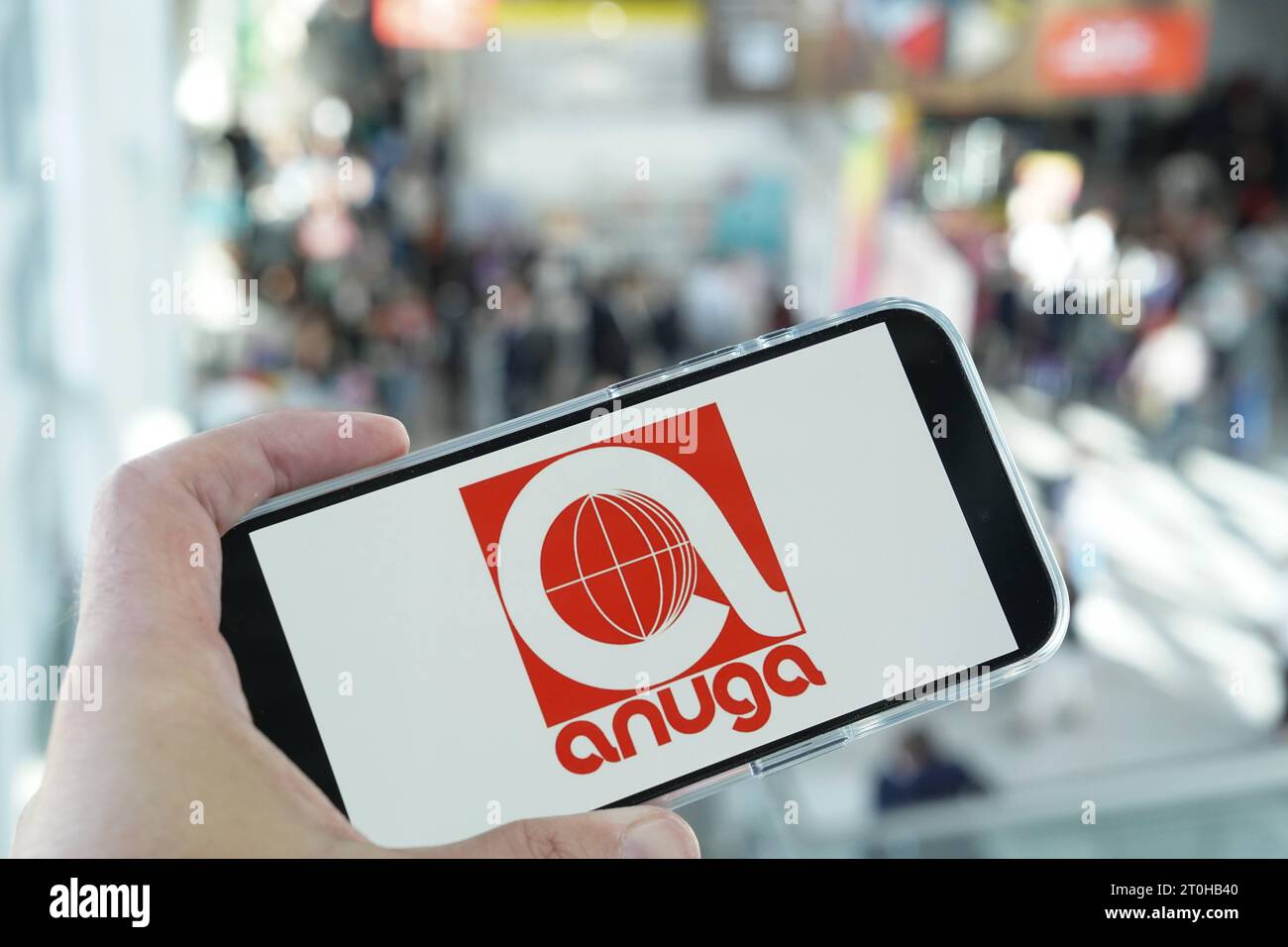 Eroeffnung Lebensmittel- und Ernaehrungsmesse ANUGA 2023 Symbolbild und Logo der ...