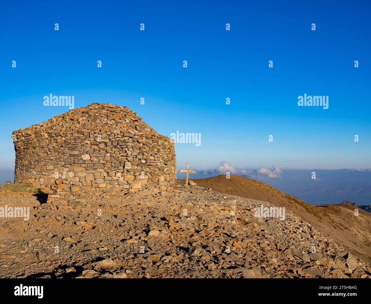 Timios Stavros Summit Chapel and Psiloritis Summit Cross, Ida Massif ...