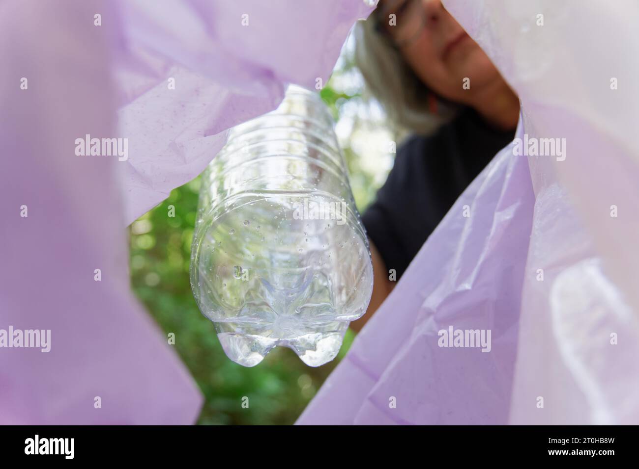 Woman interior garbage sorting hi-res stock photography and images - Alamy