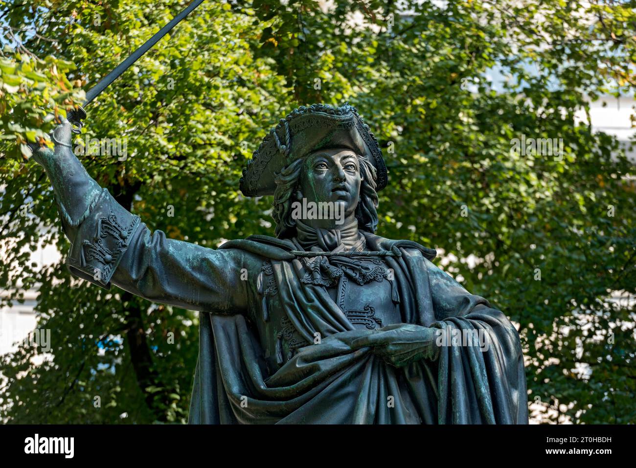 Monument to Elector Maximilian II. Emanuel of Bavaria, bronze statue by ...