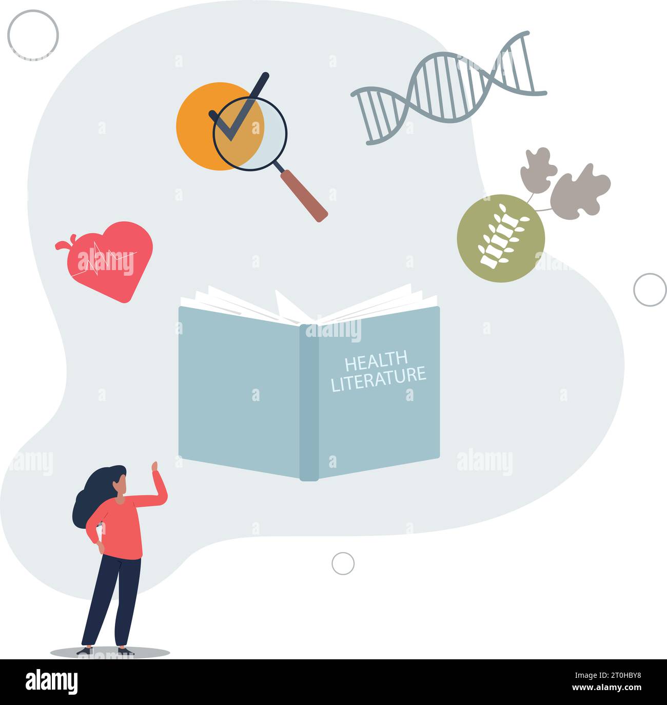 Health literacy and medical healthcare education book .Reading about ...