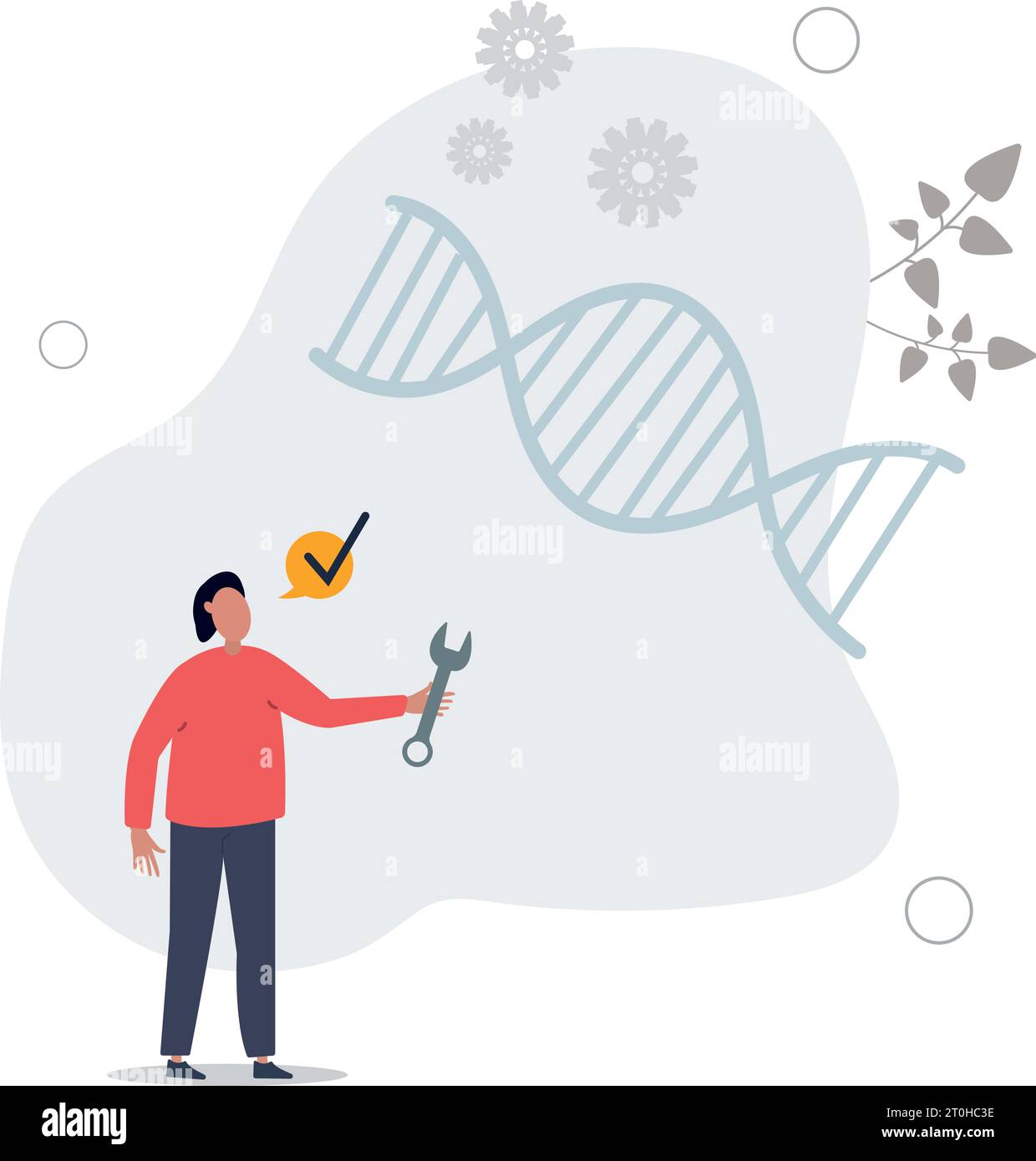 Biohacking as personal body medicine DNA improvement tiny person ...