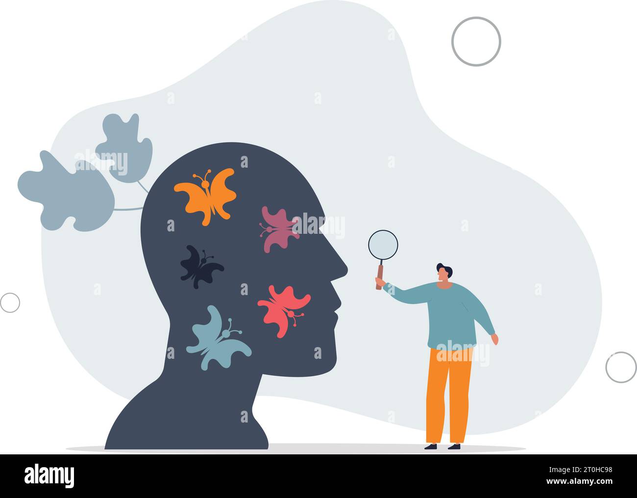 Mental health awareness and emotional inner self care.Psychology or ...