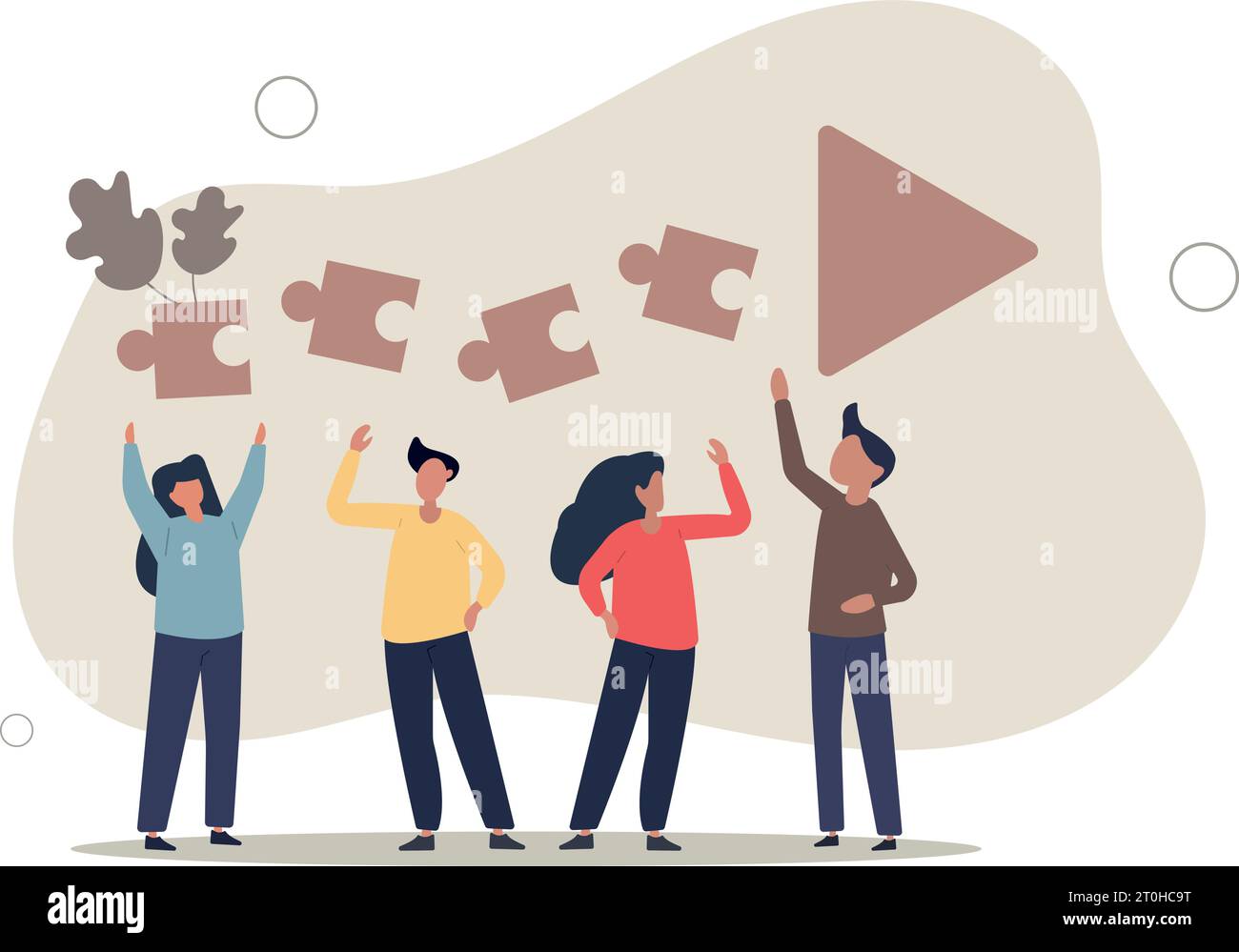 Join together society Stock Vector Images - Alamy