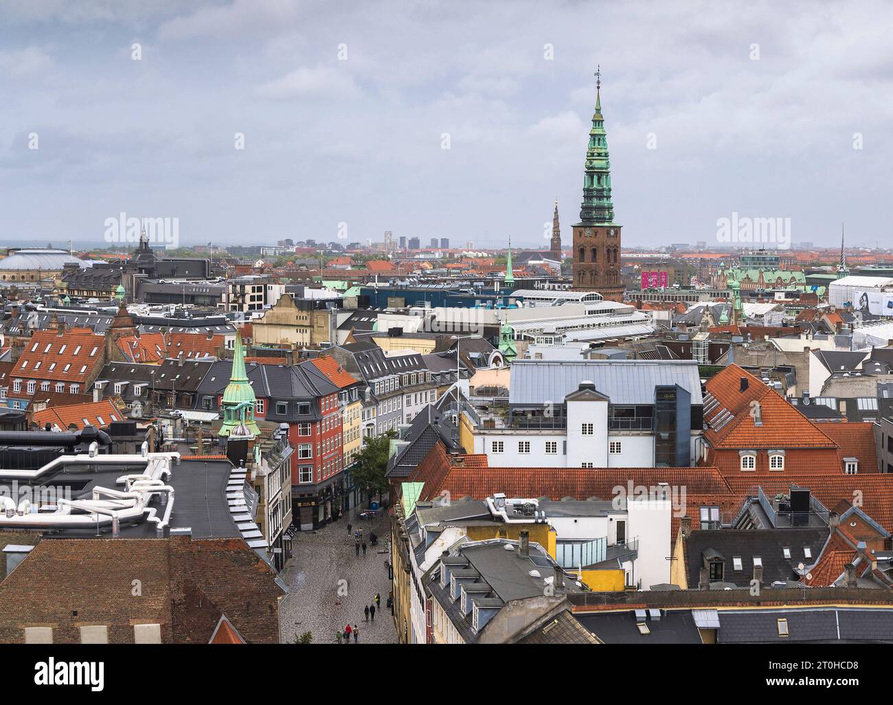 Aerial View of Copenhagen City, Denmark, Scandinavia Stock Photo - Alamy