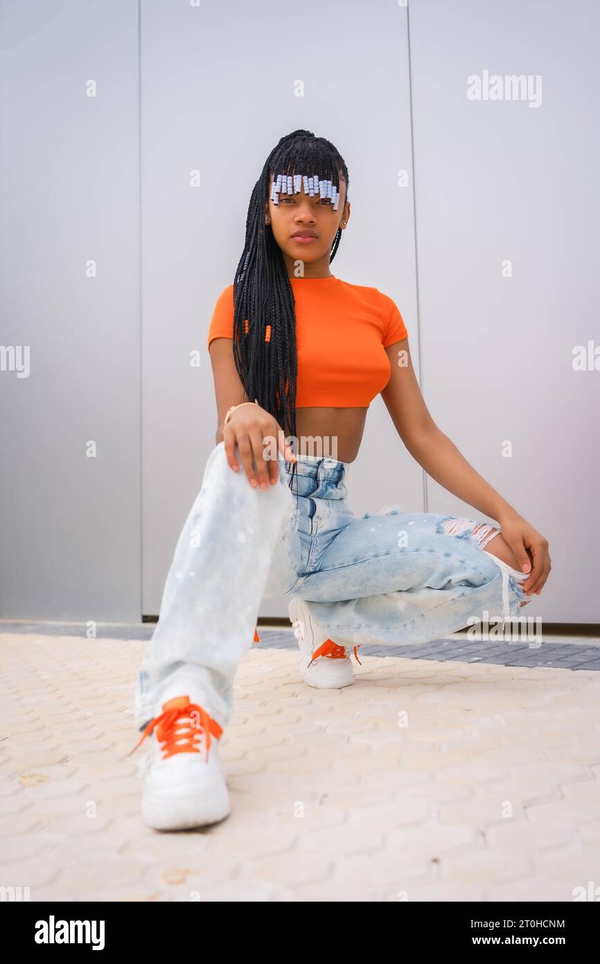 Black female rapper hi-res stock photography and images - Alamy