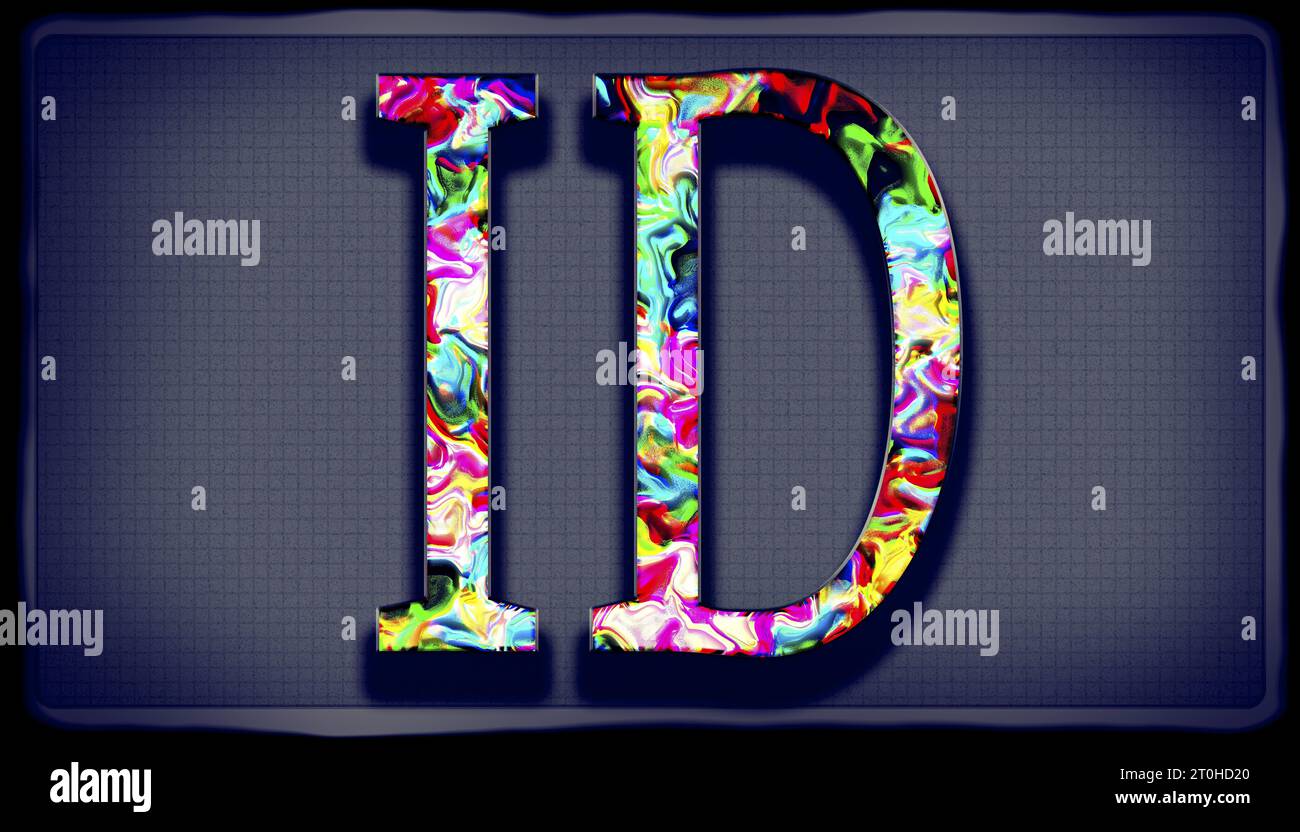 Double letter signature ID in an unique design named Painter rough ...