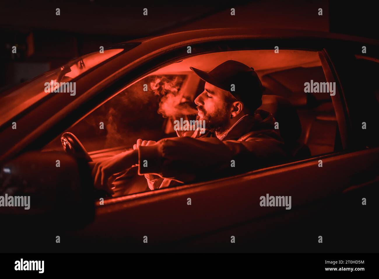 Car smoking hi-res stock photography and images - Alamy