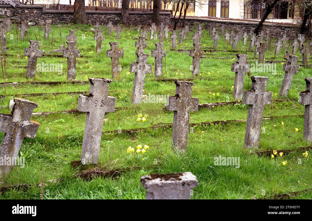 Dragoslavele, Arges County, Romania, 2001. Cemetery for the German ...