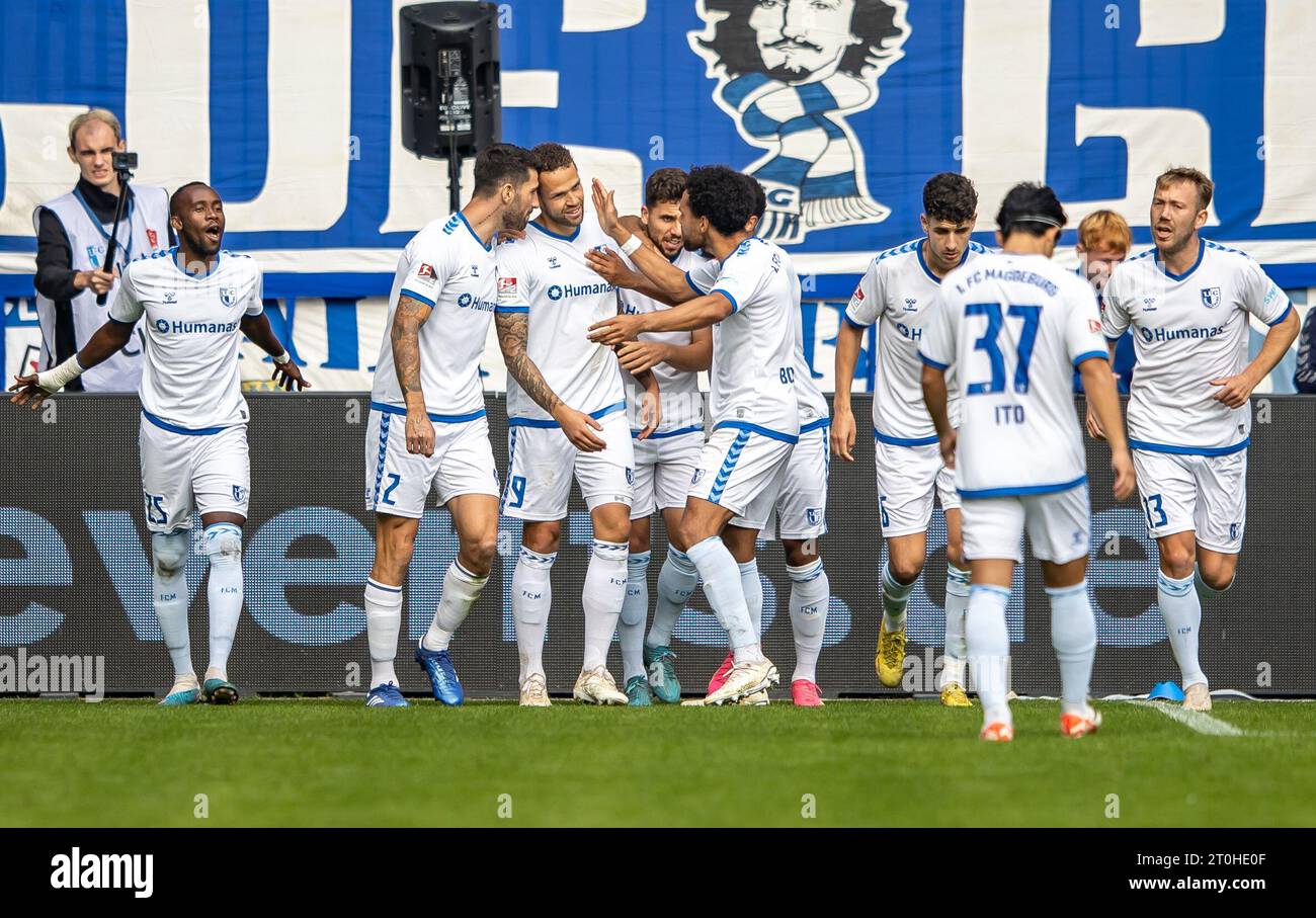 Magdeburg, Germany. 07th Oct, 2023. Soccer: 2. Bundesliga, 1. FC ...