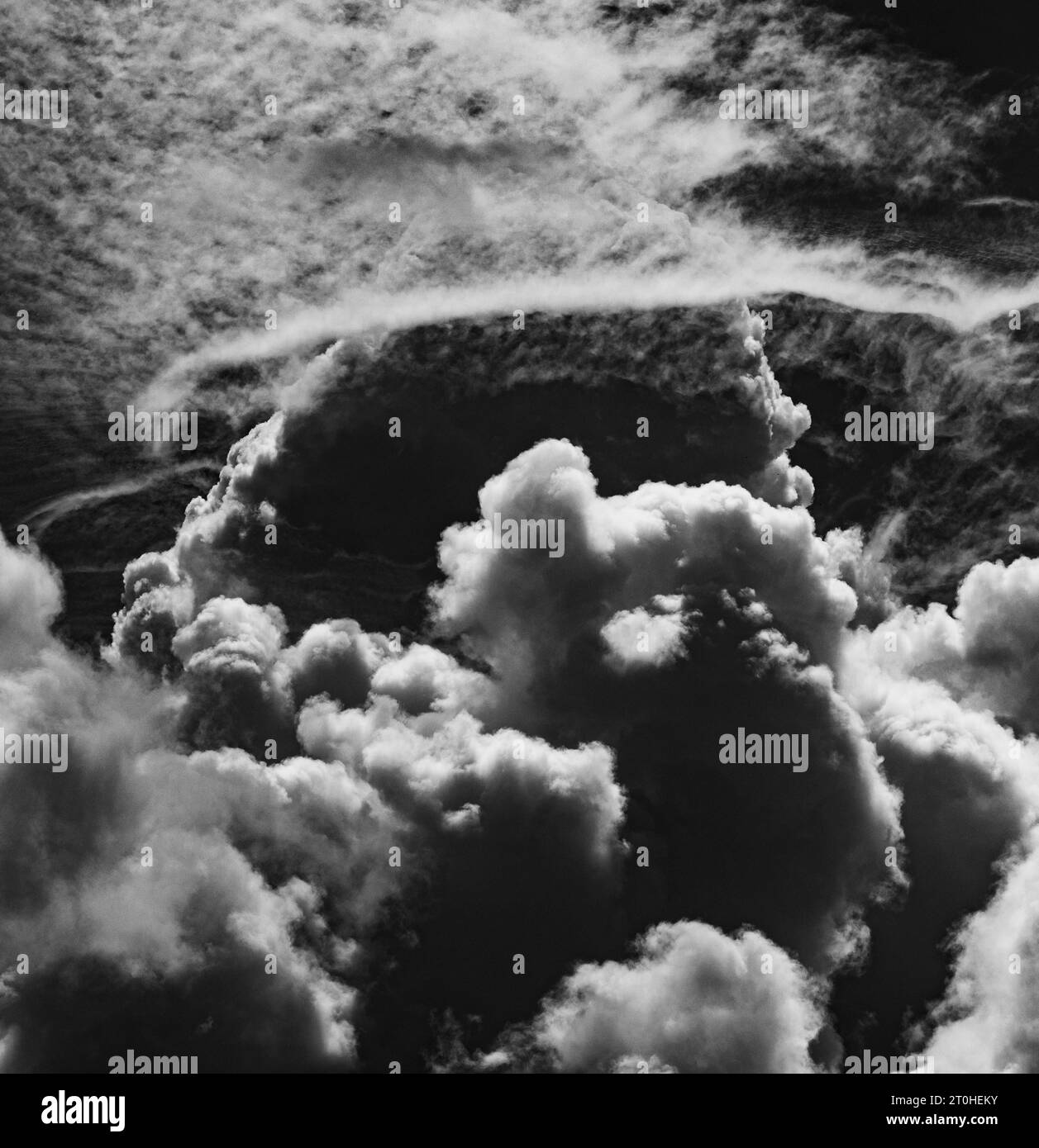 Blue sky dramatic white Black and White Stock Photos & Images - Alamy