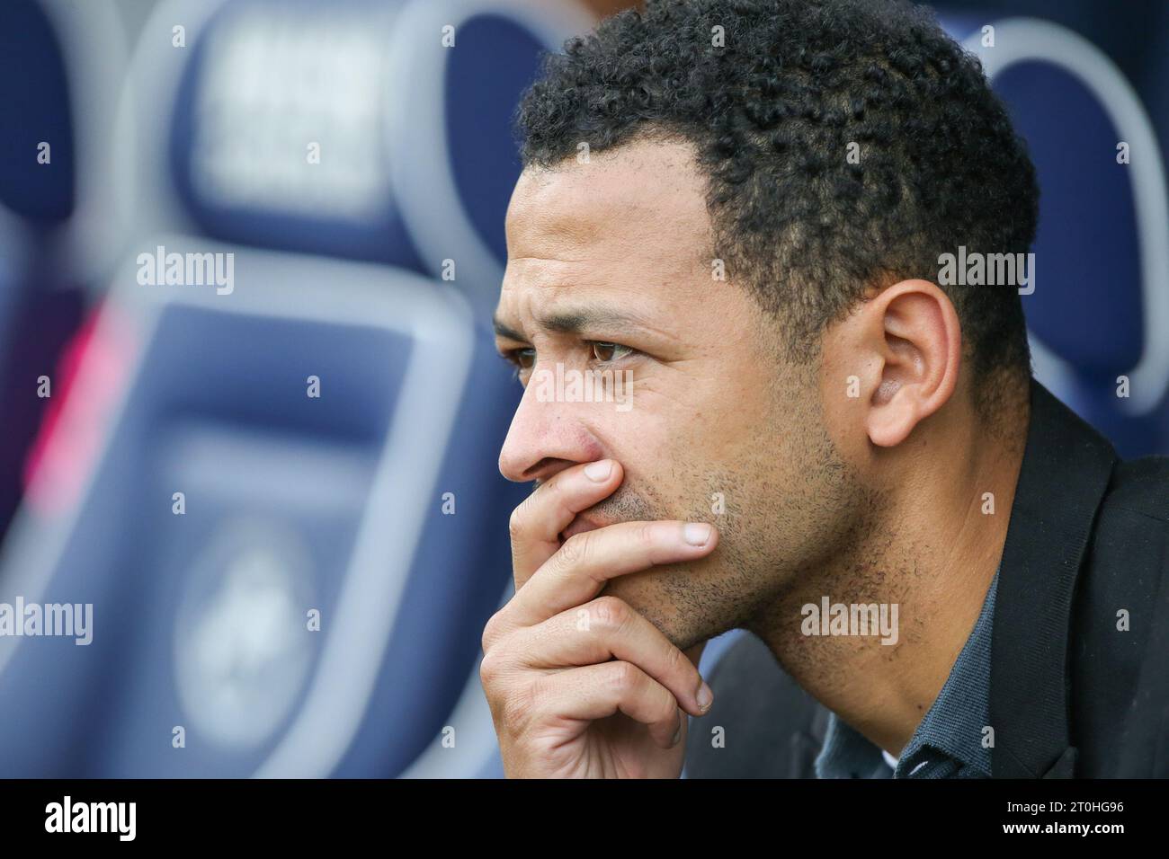 Hull City manager Liam Rosenior takes a moment to reflect before the ...