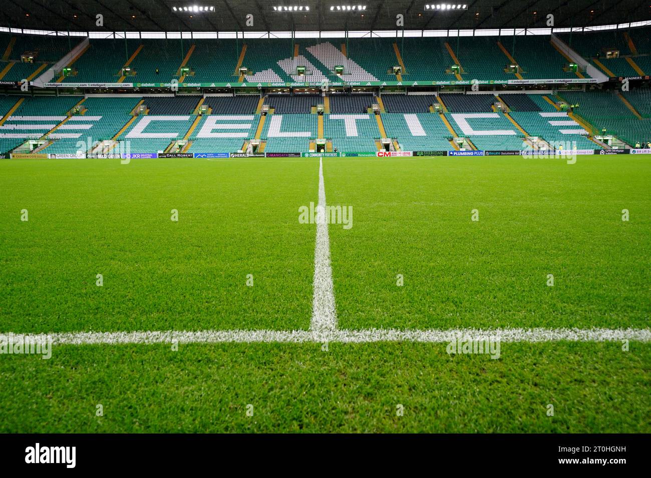 General view of the pitch before the cinch Premiership match at Celtic ...
