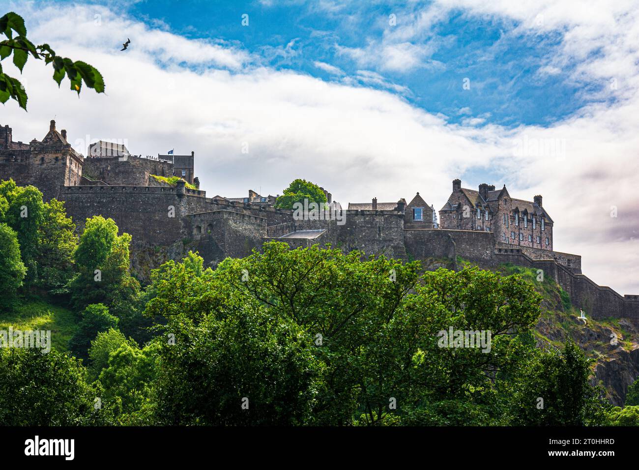 Edinburgh castle view from below, Edinburgh, Scotland, United Kingdom ...