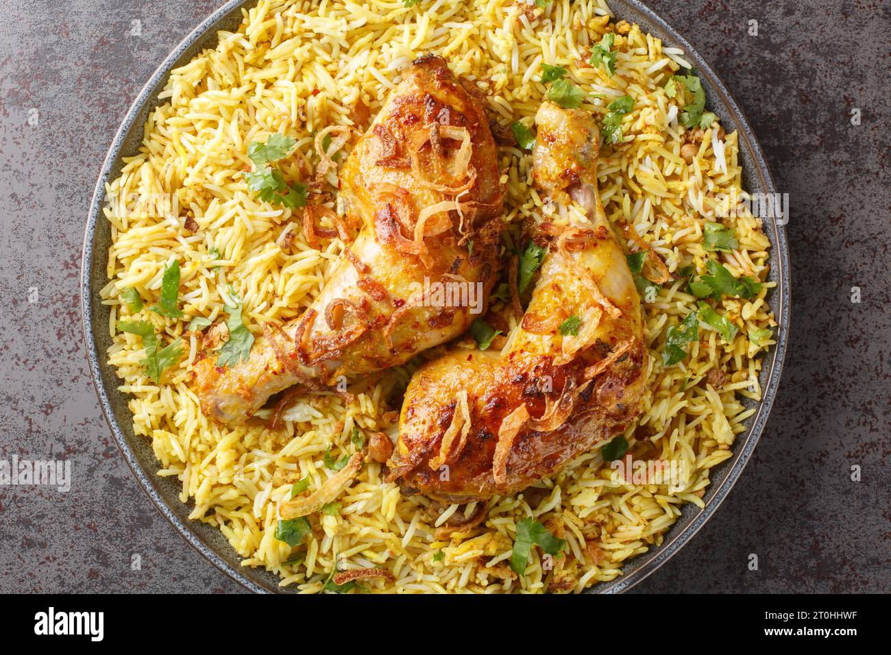 Indian pilau plate hi-res stock photography and images - Alamy