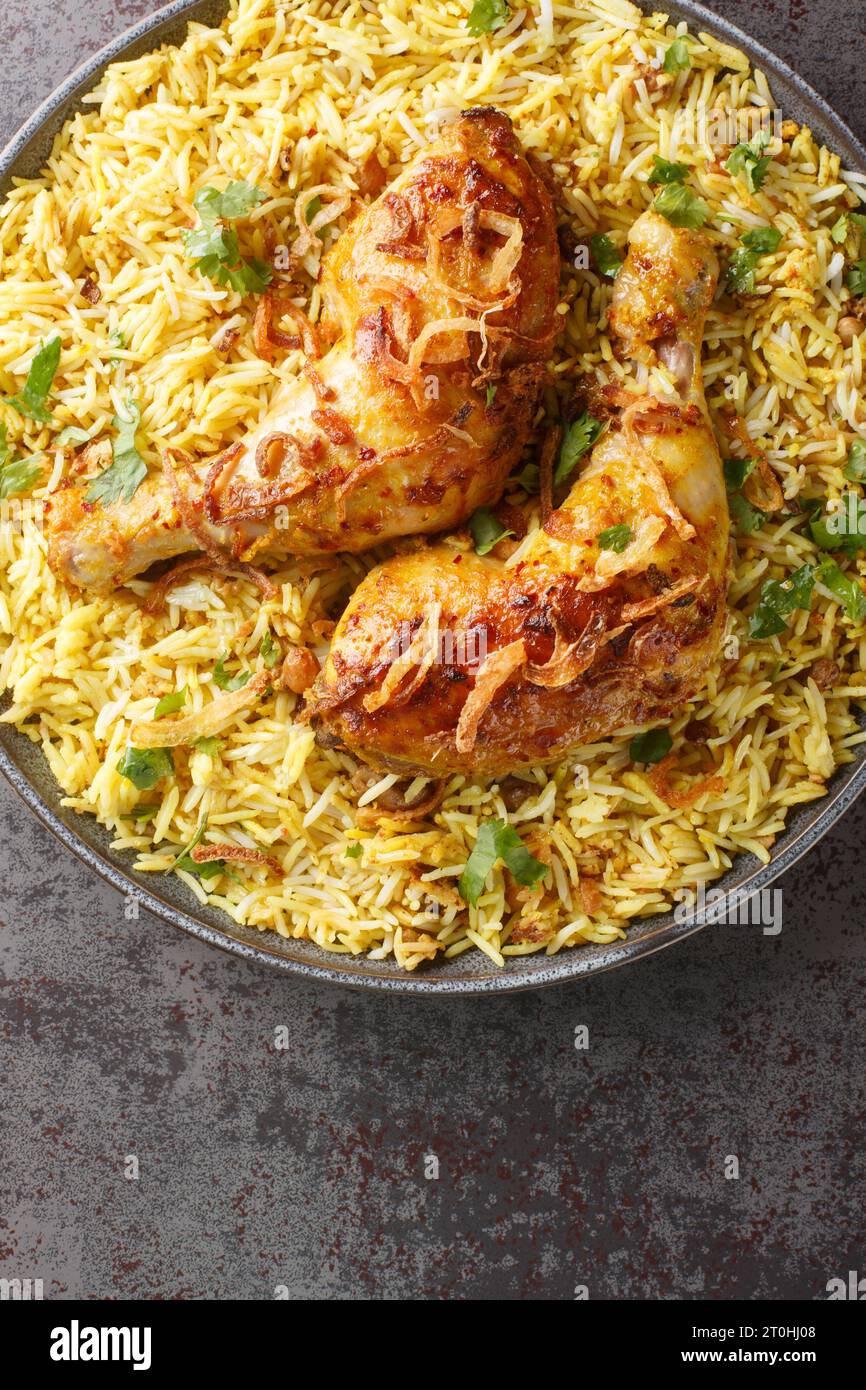Perfect Bangladeshi Chicken Roast with fried onion and garnish with ...