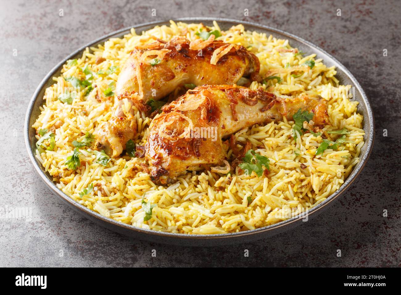 Indian pilau plate hi-res stock photography and images - Alamy