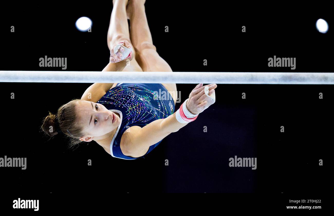 Antwerp, Belgium. Oct 7, 2023. Kaylia Neymour (ALG) in action during ...