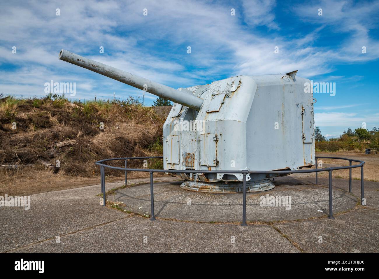 Battery 245, built in 1944, Fort Stevens State Historical Site, Oregon ...