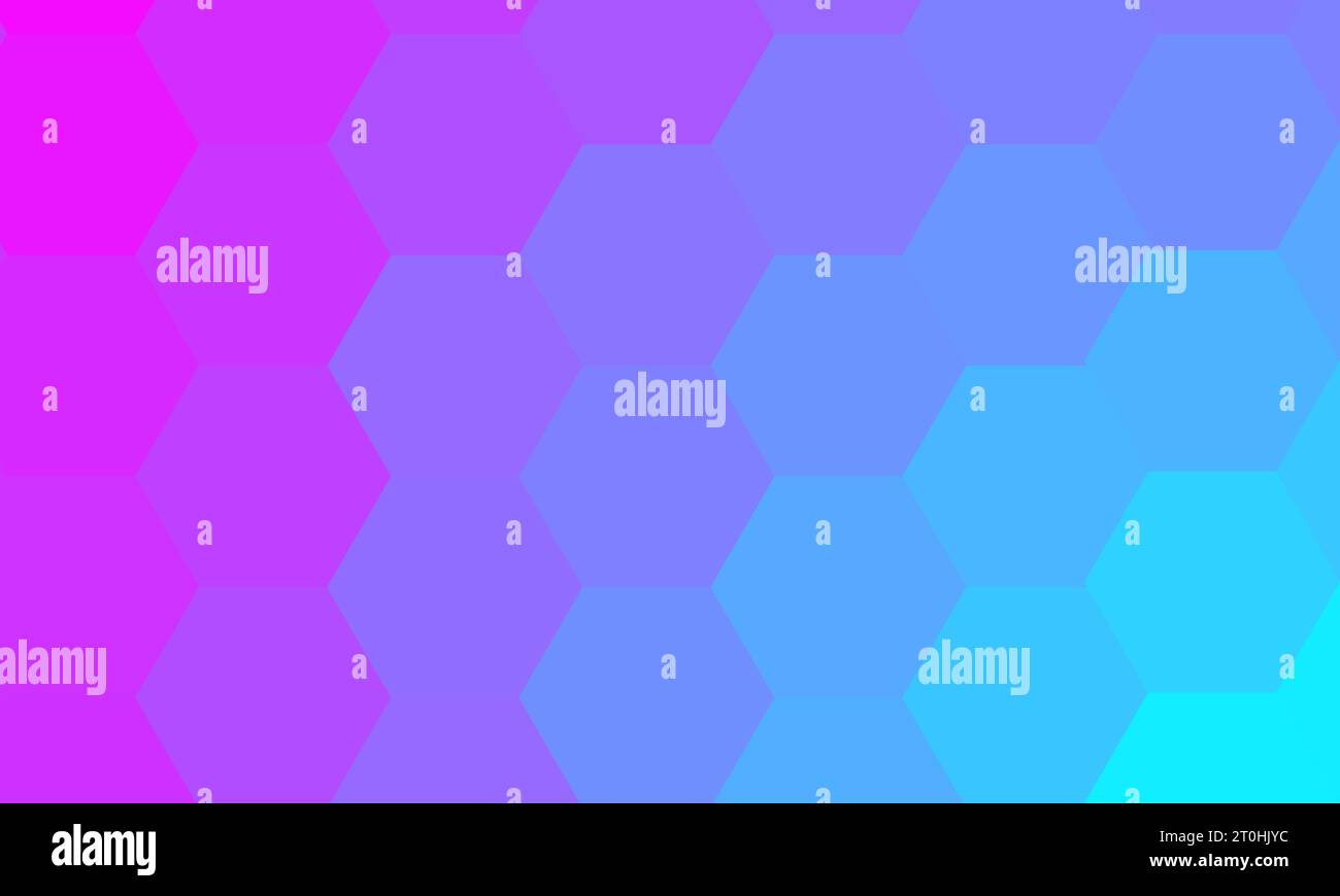 Bright hexagon pattern in blue and purple color design. Modern abstract ...