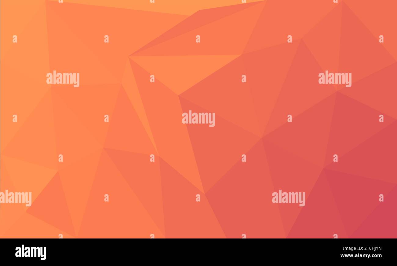 Moderate orange, red abstract geometric rumpled triangular low polygon ...