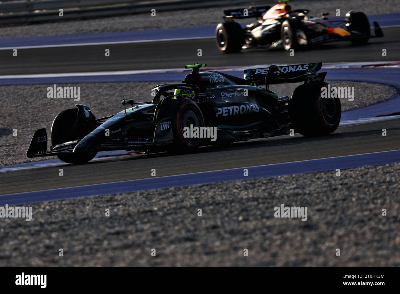 Doha, Qatar. 07th Oct, 2023. Lewis Hamilton (GBR) Mercedes AMG F1 W14 ...