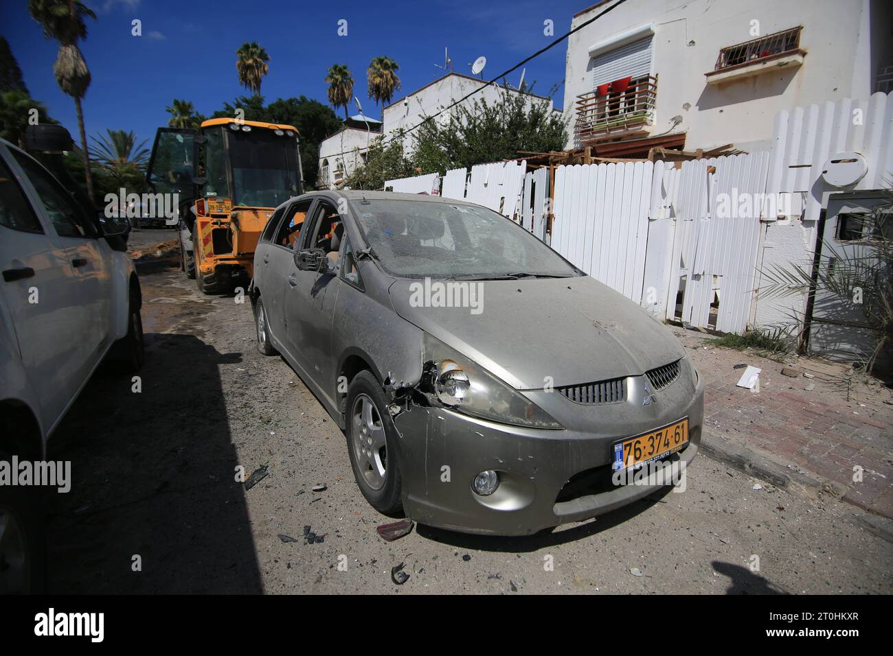 Damage caused by rockets fired from the Gaza Strip into Israel RAMLA ...