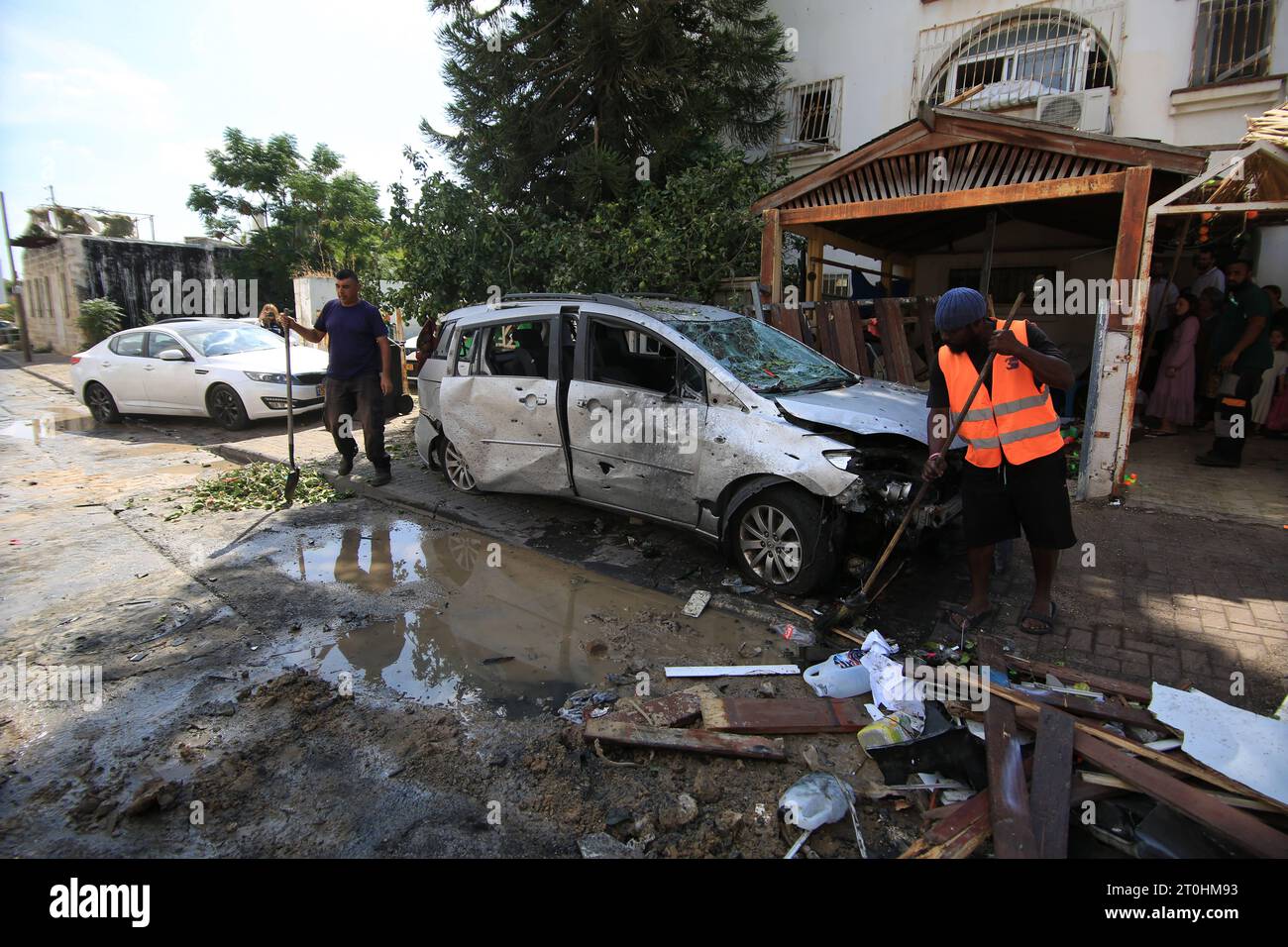 Damage caused by rockets fired from the Gaza Strip into Israel RAMLA ...