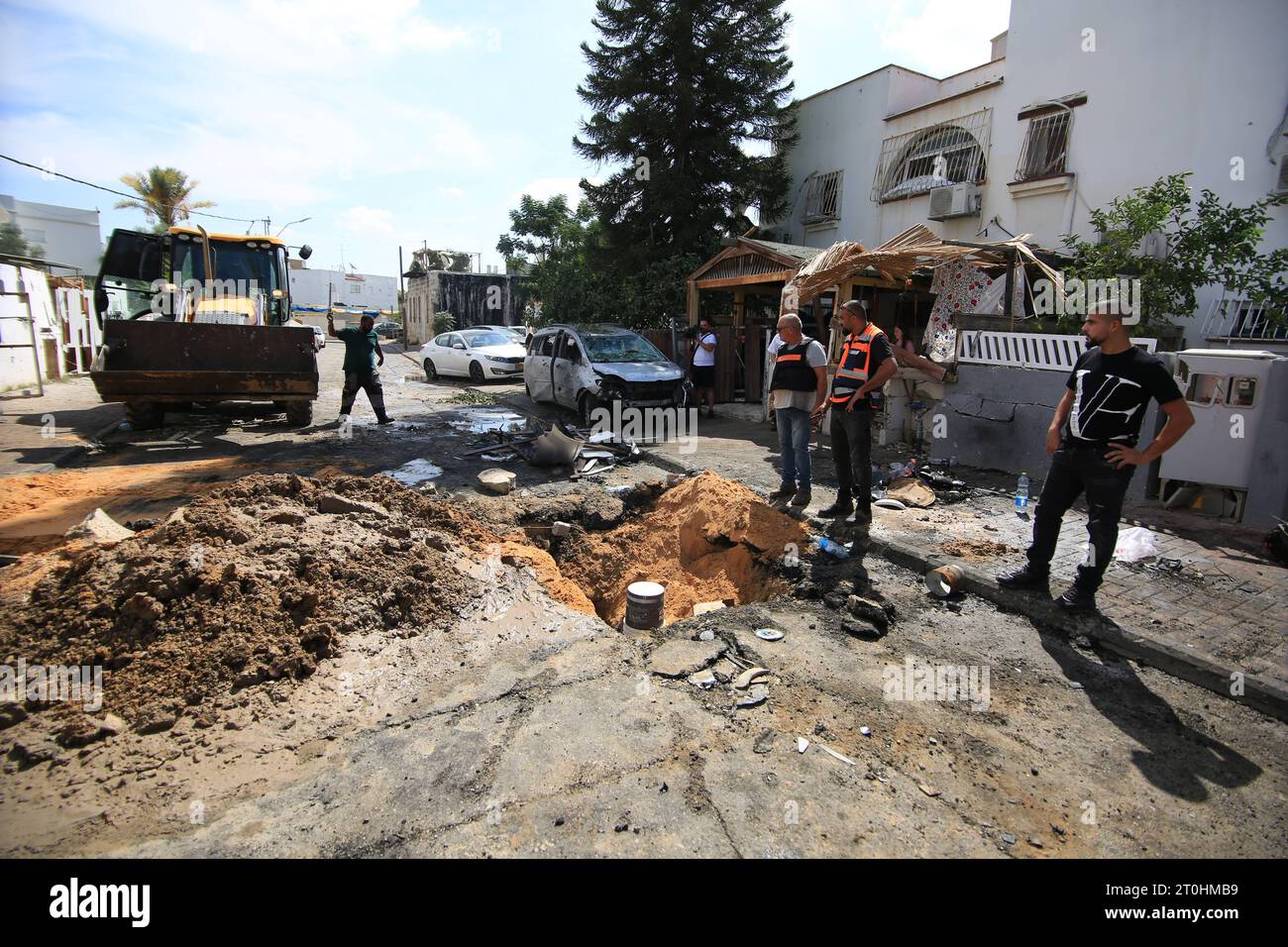 Damage caused by rockets fired from the Gaza Strip into Israel RAMLA ...