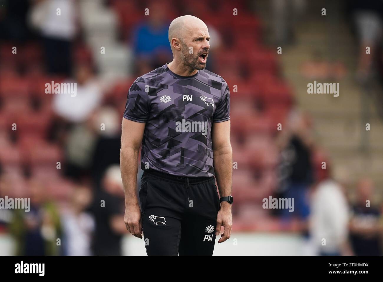 Derby County manager Paul Warne during the Sky Bet League One match at ...