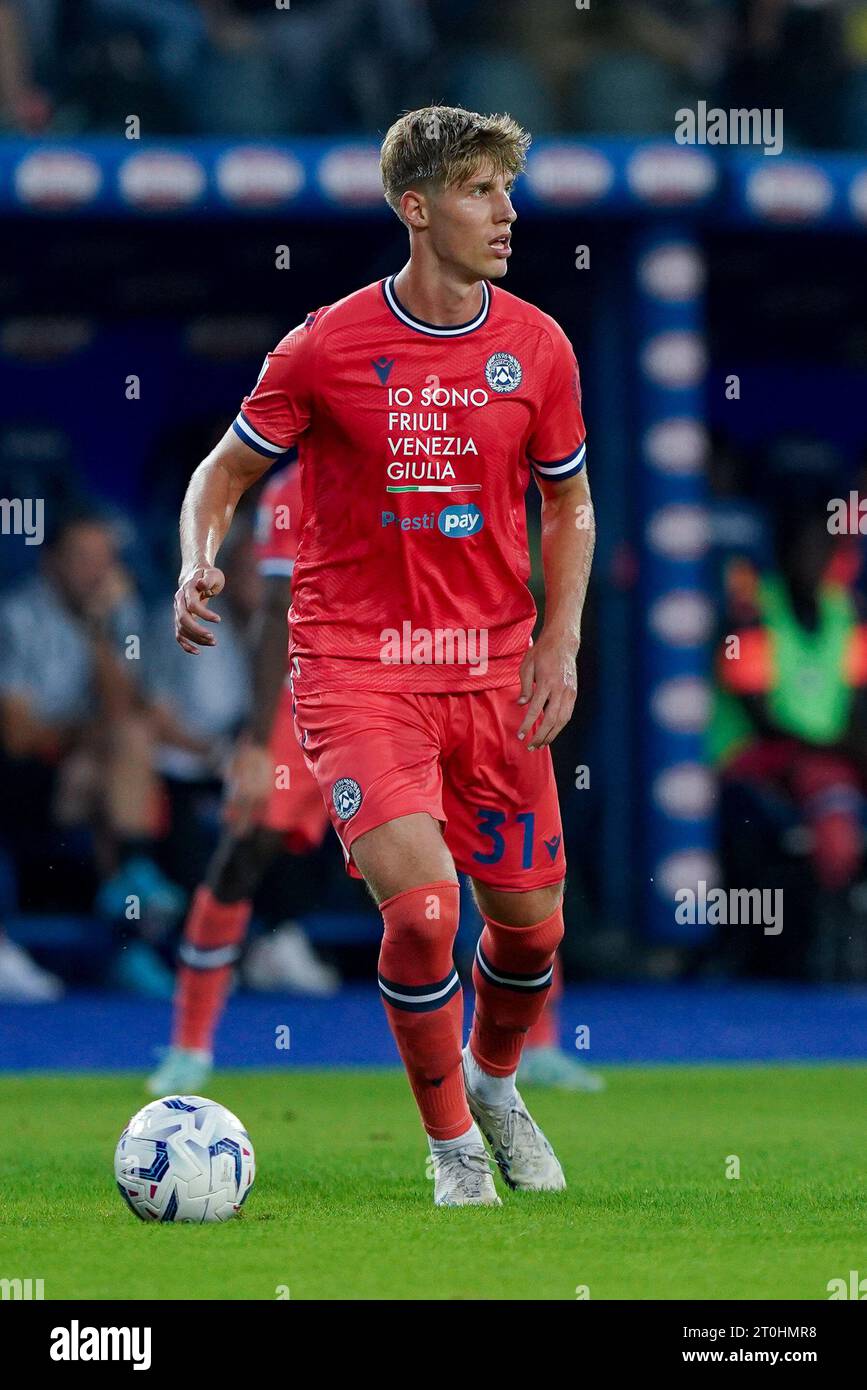 Empoli, Italy. 06th Oct, 2023. Thomas Kristensen of Udinese Calcio ...