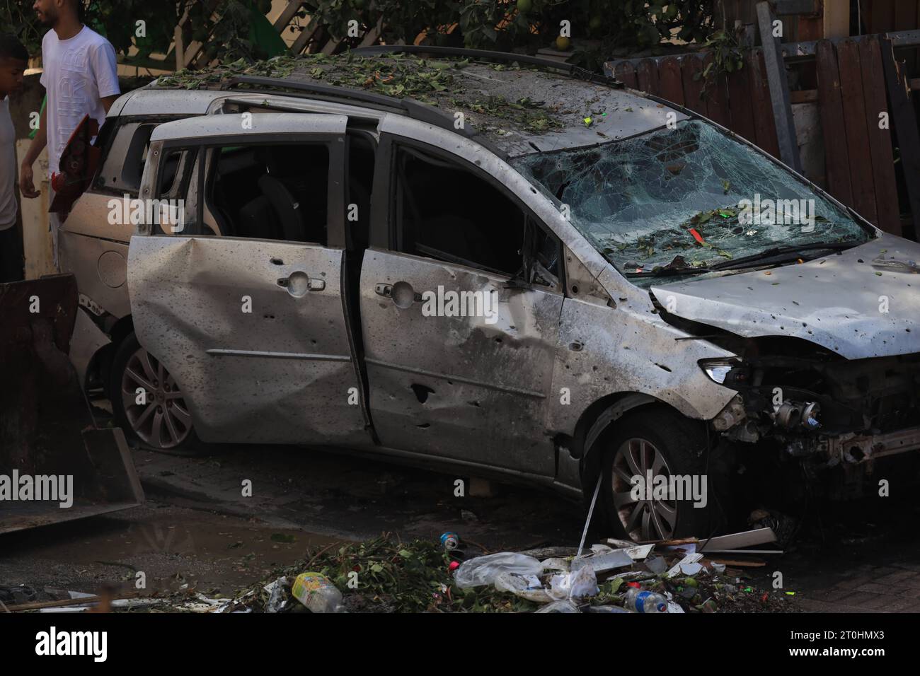 Damage caused by rockets fired from the Gaza Strip into Israel RAMLA ...
