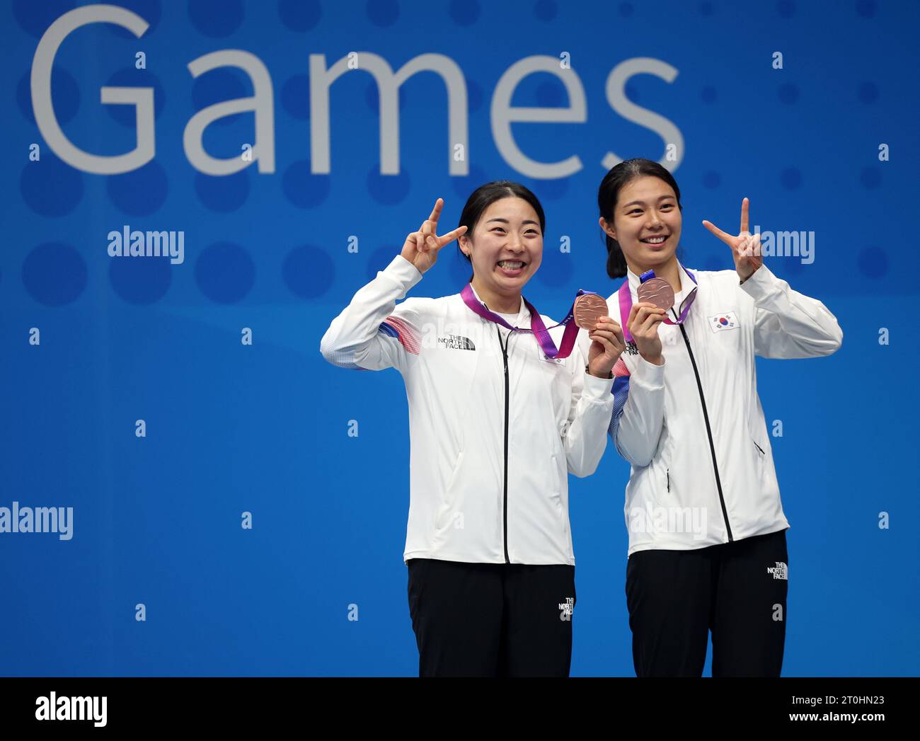Hangzhou, China's Zhejiang Province. 7th Oct, 2023. Bronze medalists ...