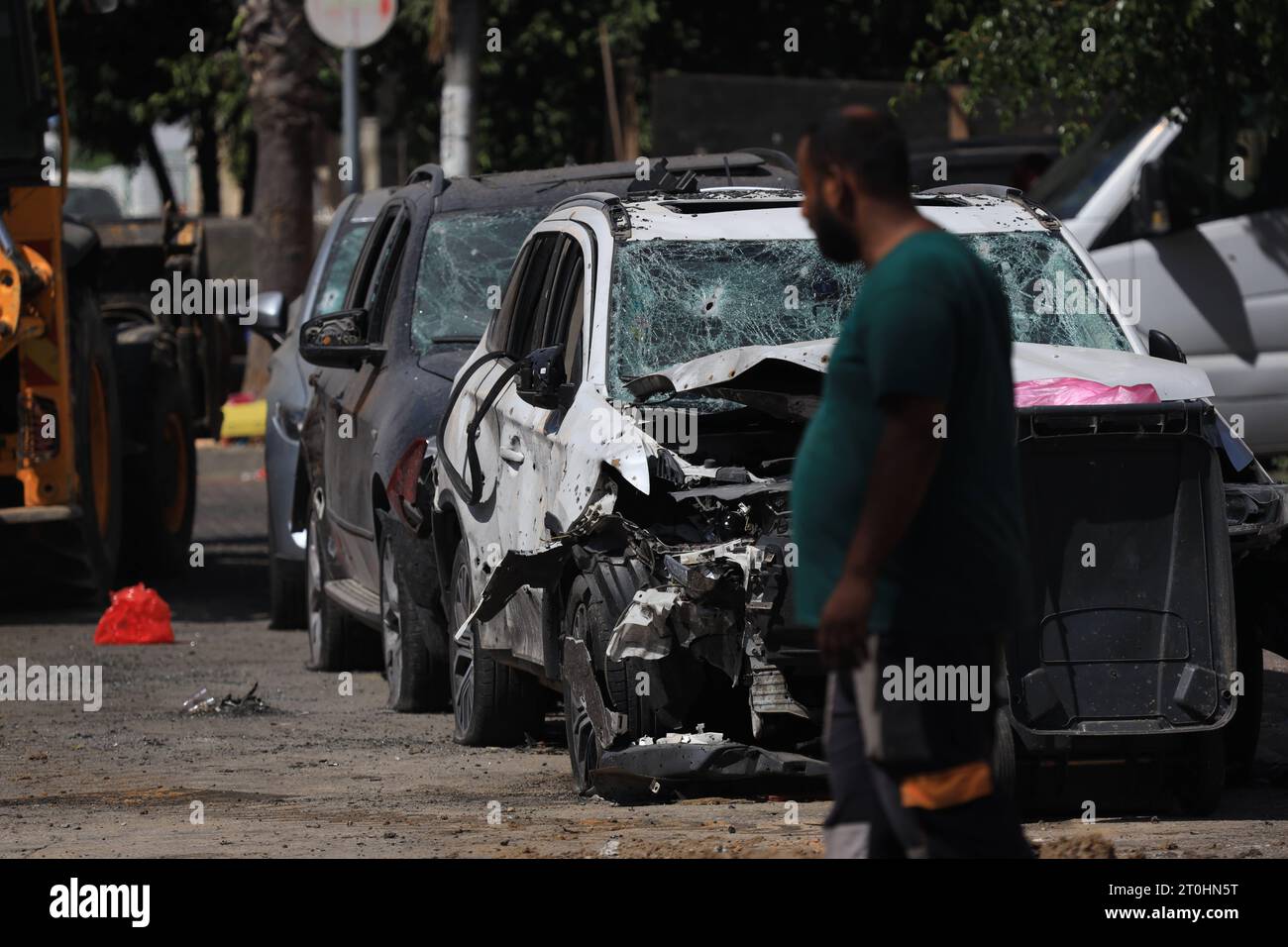 Damage caused by rockets fired from the Gaza Strip into Israel RAMLA ...